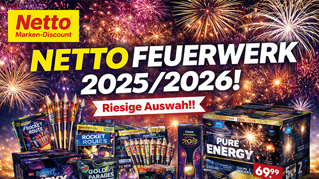 Wunderschöne Netto Feuerwerk Prospekt Bild